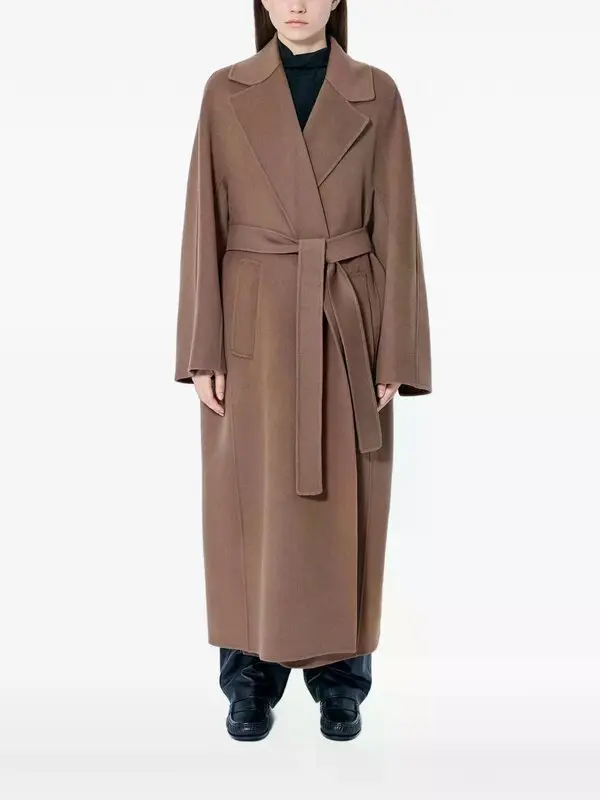 Max Mara Belted Notched-lapel Coat