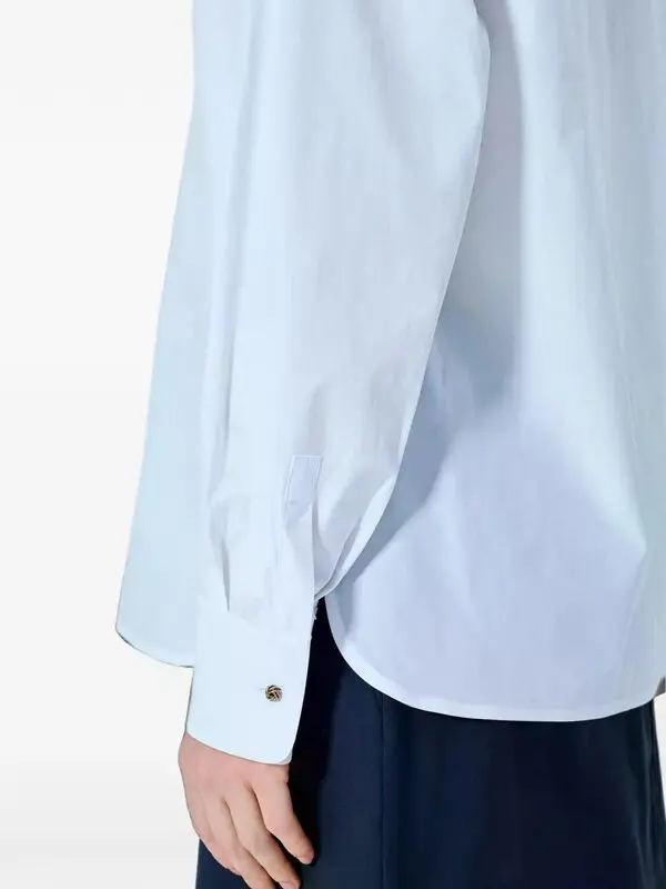 Max Mara Poplin Extended-cuff Polo Shirt