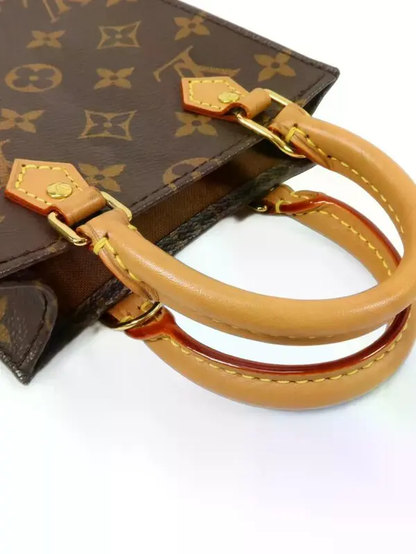LOUIS VUITTON Petit Sac Plat Monogram Tote Bag
