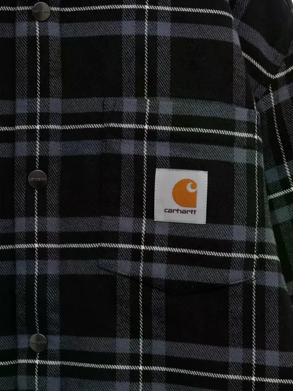 Carhartt Work In Progress Baird Check-pattern Logo-patch Jacket