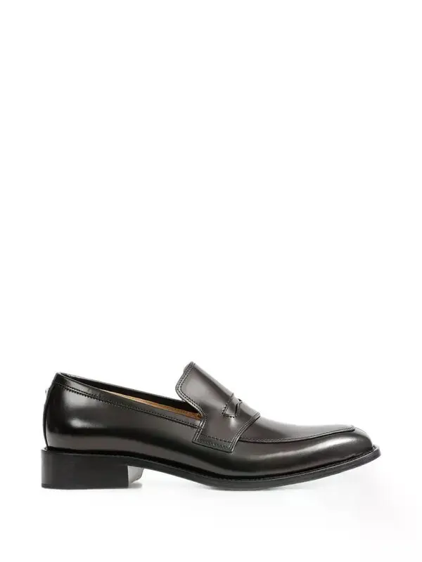 Fendi Polished Leather Loafers