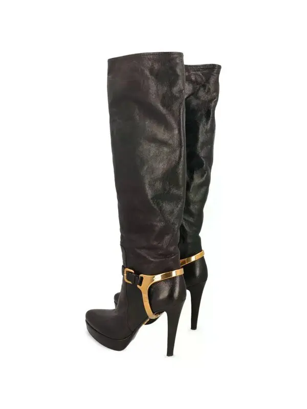 Prada Leather Knee-high Boots