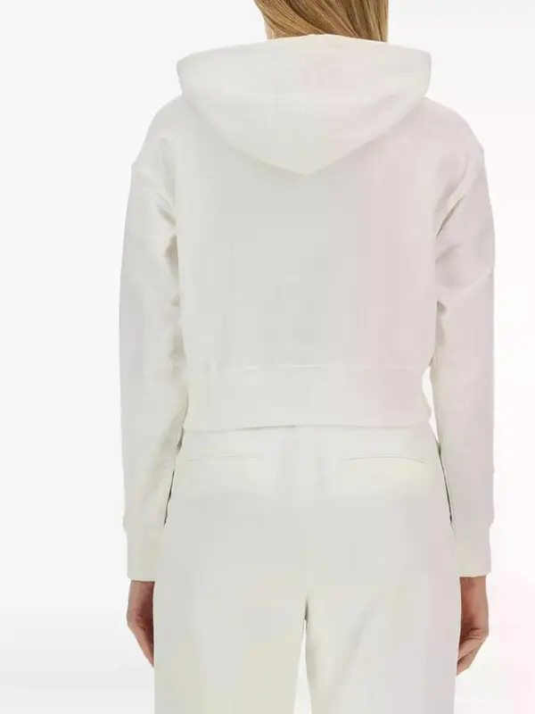 Michael Kors Logo-embroidered Cropped Hoodie