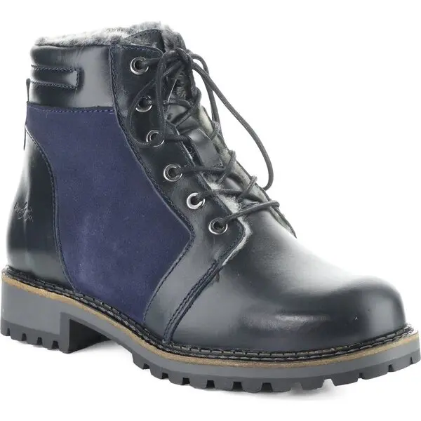 BOS. & CO. Chill Waterproof Leather Bootie - Azul/ocean