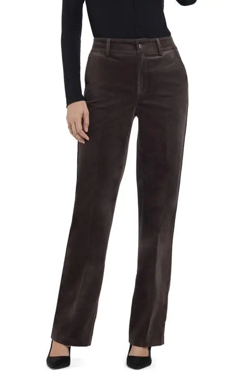 NYDJ Straight Leg Velveteen Trouser Pants - Falcon