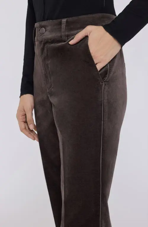 NYDJ Straight Leg Velveteen Trouser Pants - Falcon