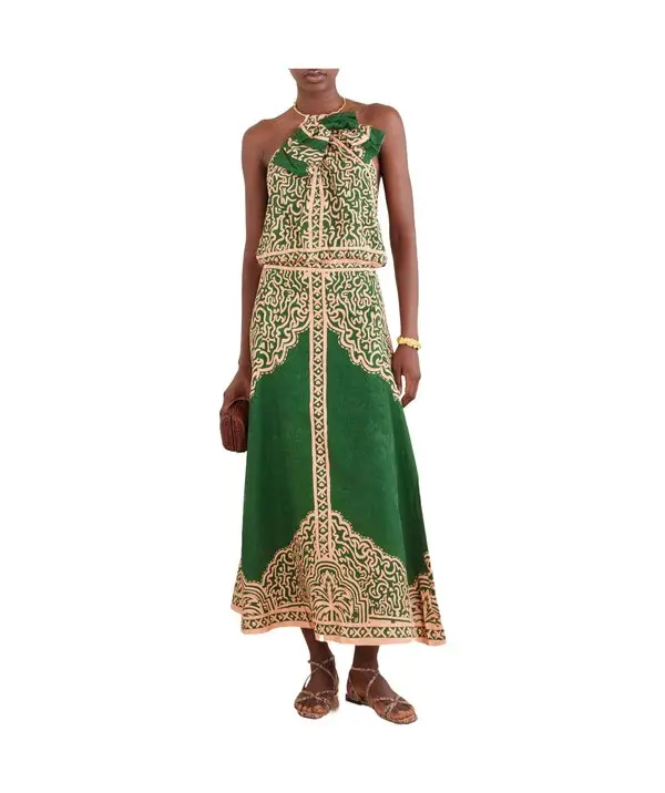 Johanna Ortiz Satin-jacquard Maxi Skirt - No