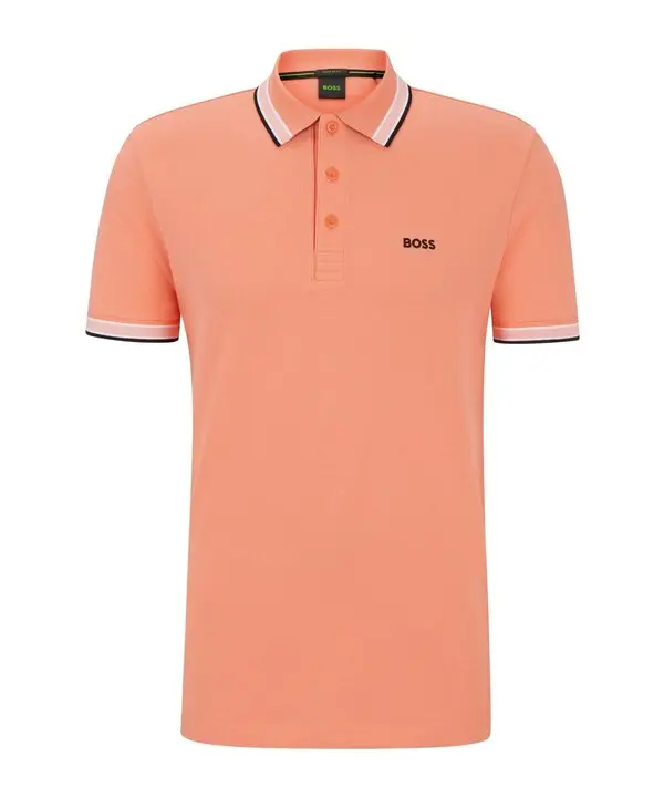 Hugo Boss Polo Shirt With Contrast Tipping