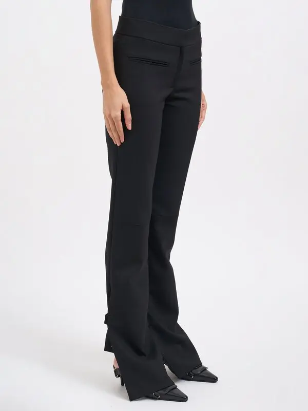 COURREGES Solid Color Casual Pants