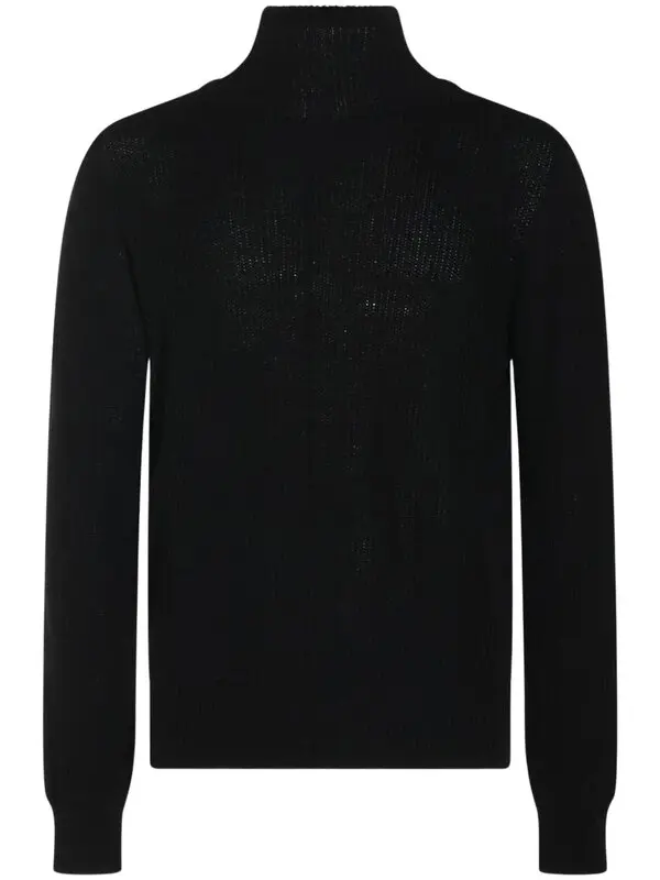 Rick Owens Ribbed-knit Roll-neck Sweater
