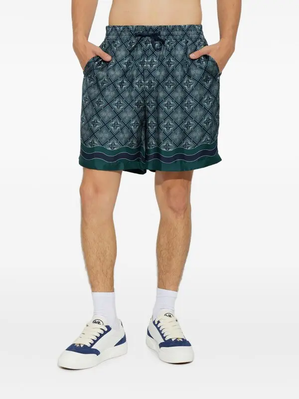 Casablanca Printed Drawstring Shorts