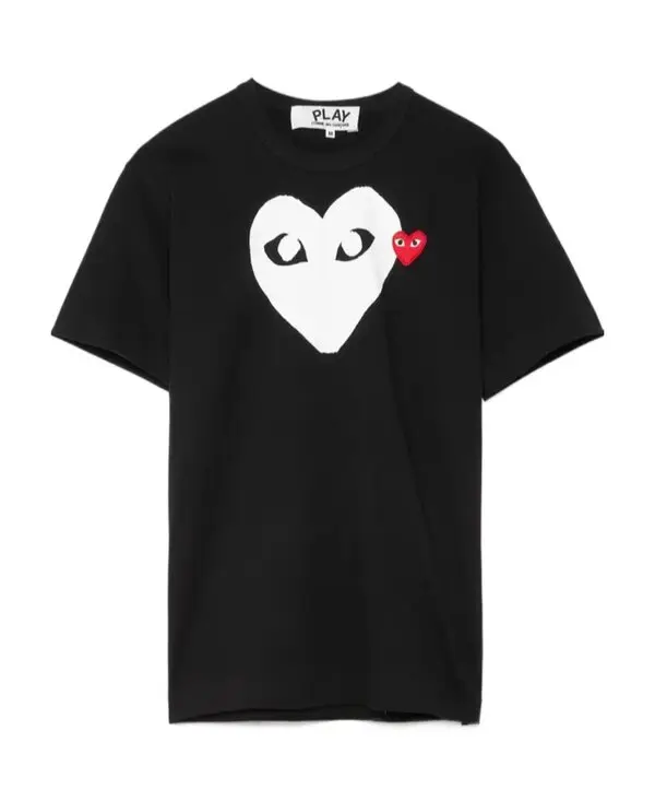 Play Comme Des Garcon Heart-print Cotton T-shirt