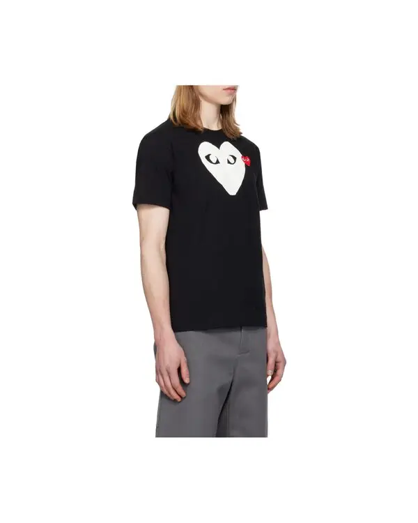 Play Comme Des Garcon Heart-print Cotton T-shirt