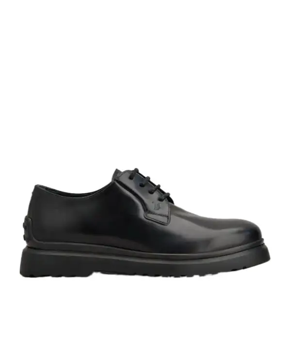 TOD'S Gommino Detail Round Toe Derby Shoes