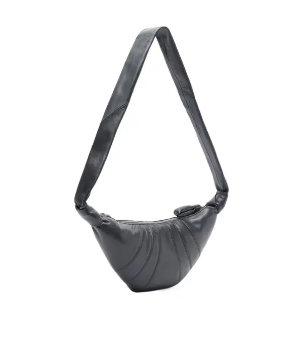 LEMAIRE Croissant Small Leather Bag - Blue