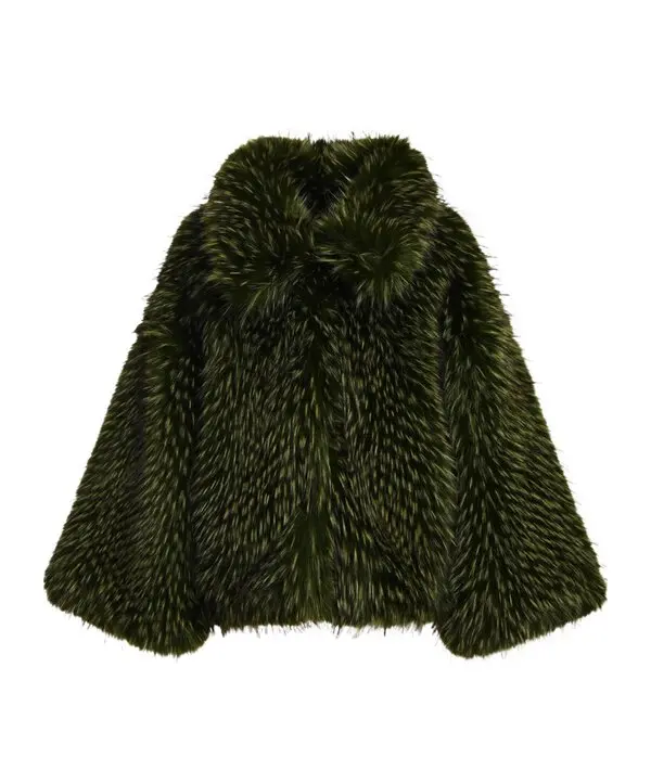 Essentiel Antwerp Kastanje Faux Fur Coat