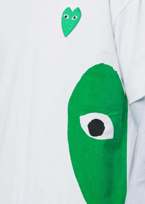 Play Comme Des Garcon Heart-shaped Logo T-shirt