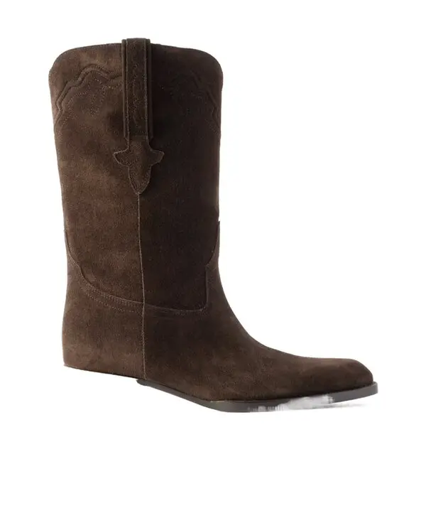 Paris Texas Suede Cowboy Boots