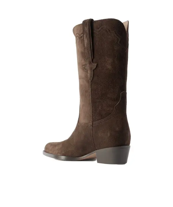 Paris Texas Suede Cowboy Boots