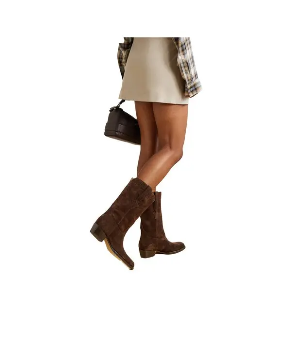 Paris Texas Suede Cowboy Boots