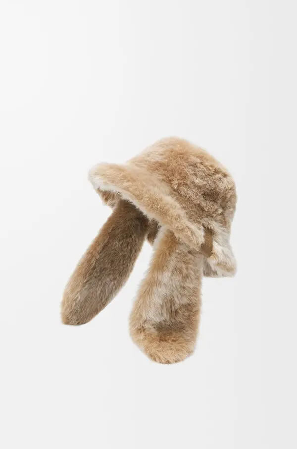 Loewe Lop Hat In Shearling