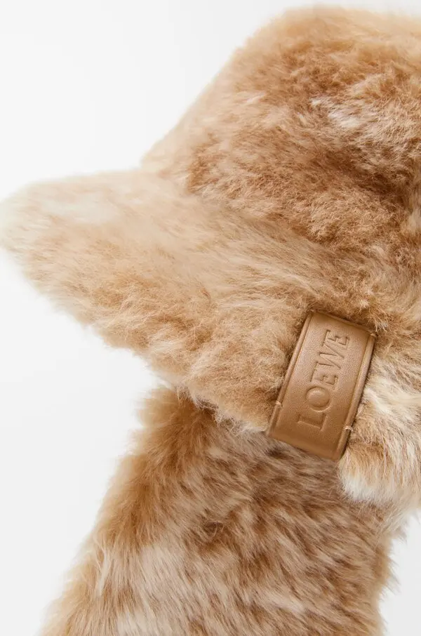 Loewe Lop Hat In Shearling
