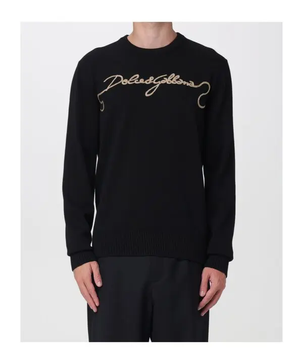 Dolce & Gabbana Dolce Gabbana Logo-embroidered Crewneck Jumper