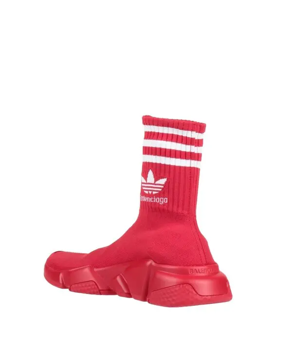 Balenciaga Solid Color Sock-style Sneakers - Black