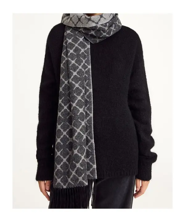 BY MALENE BIRGER Fringed Patterned Scarf