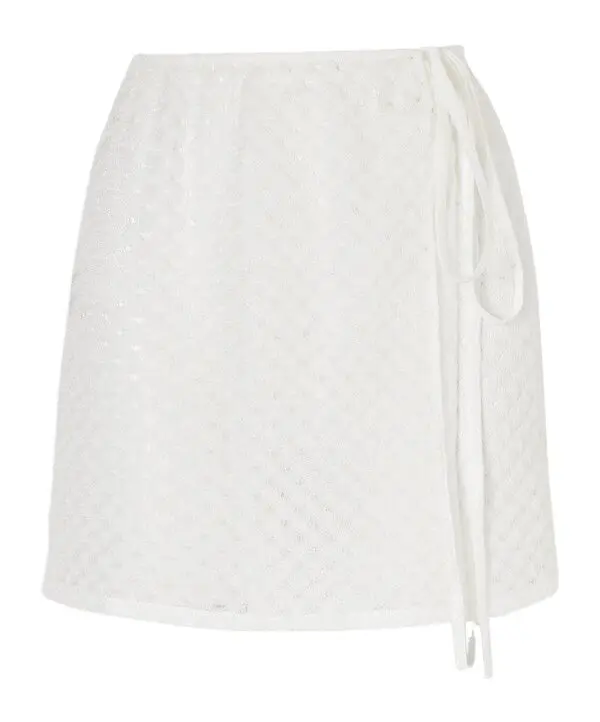 Missoni Mesh Mini Skirt - White