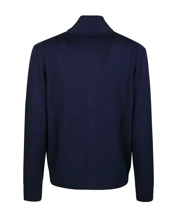 BALLANTYNE High-neck Buttoned Cardigan - Black