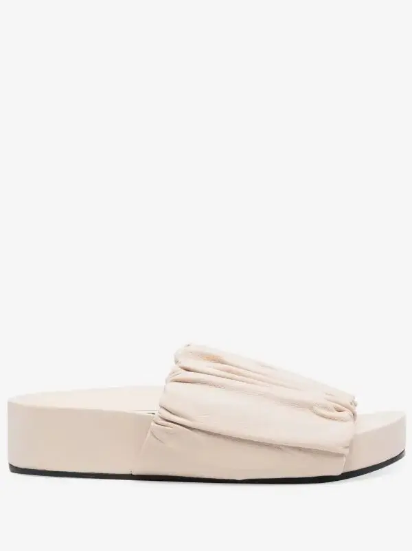 JIL SANDER Thick Soled Leather Sandals