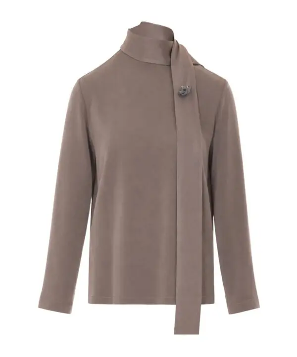 Fabiana Filippi Falcon Scarf Detail Top