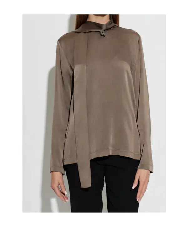 Fabiana Filippi Falcon Scarf Detail Top