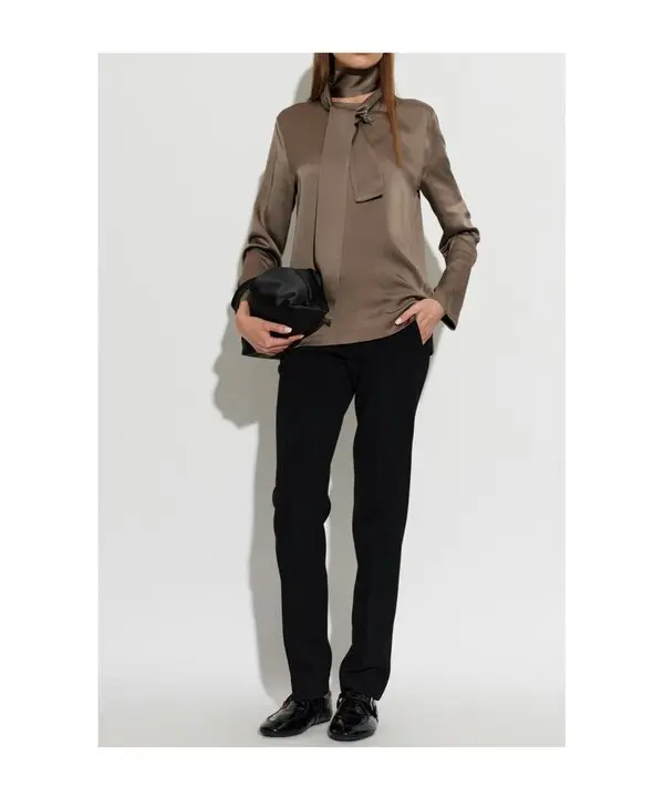 Fabiana Filippi Falcon Scarf Detail Top