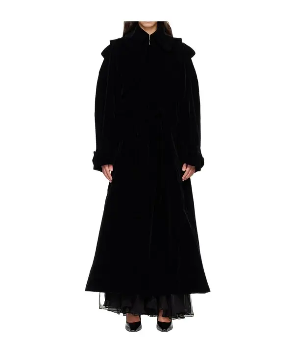 JEAN PAUL GAULTIER Hooded Trench Coat With A Lapel Collar