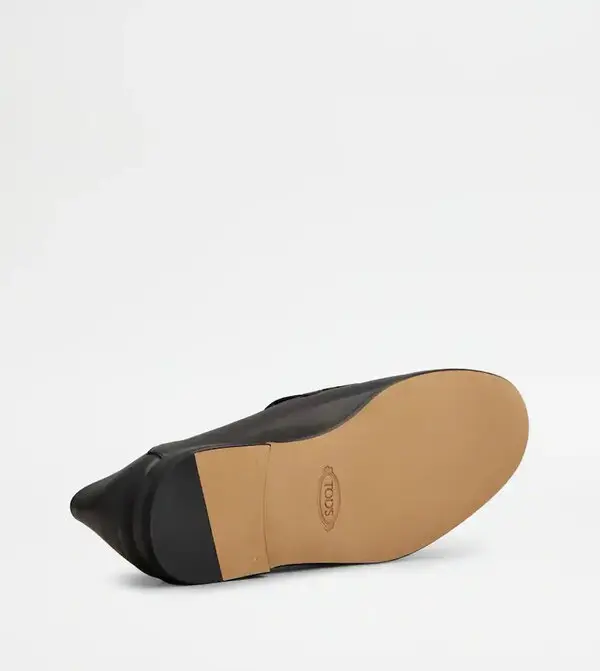 TOD'S Mule Loafers In Nappa Leather - Black