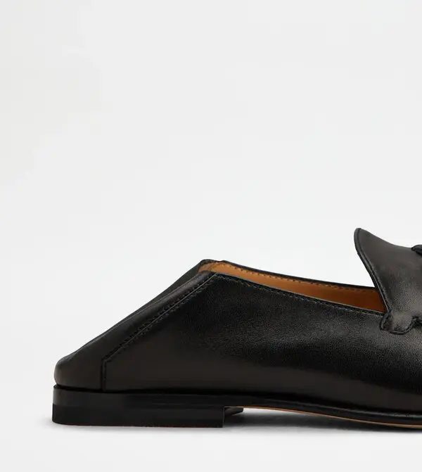 TOD'S Mule Loafers In Nappa Leather - Black