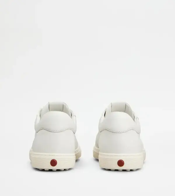 TOD'S Red Dot Sneakers In Nappa Leather - White