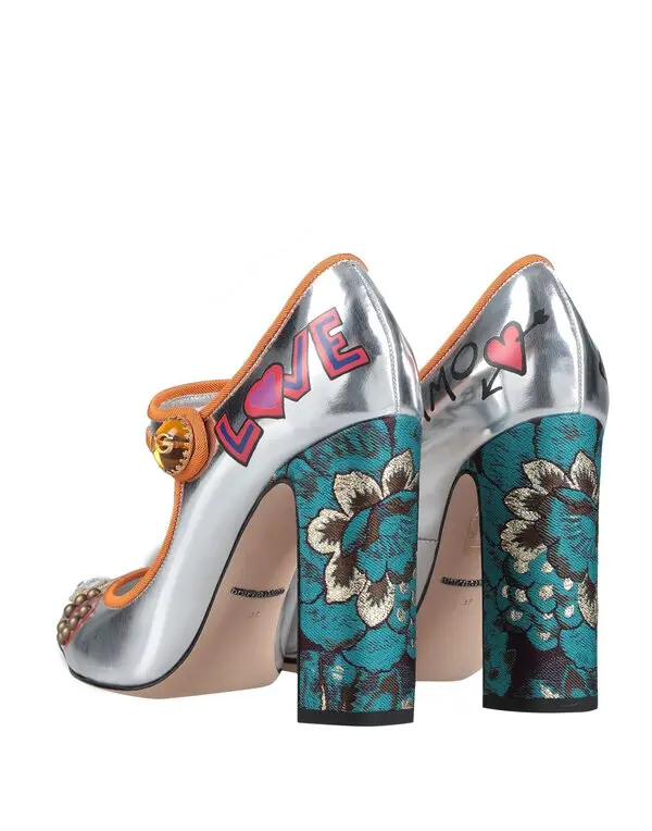 Dolce & Gabbana Simple High-heeled Shoes - Silver