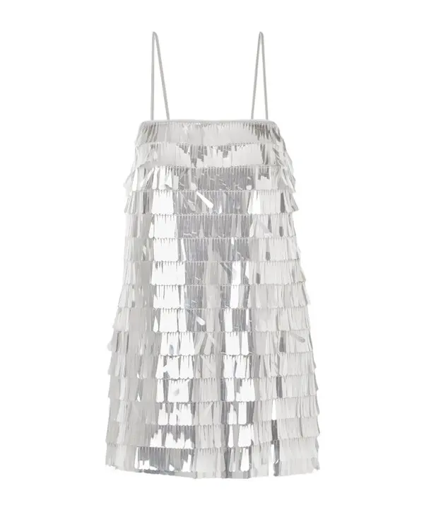 Retrofete Sequin Accent Mini Dress