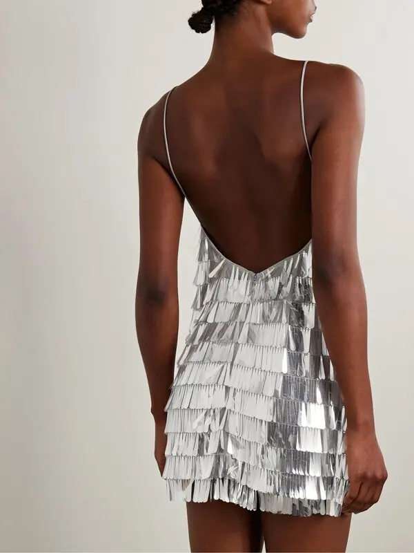 Retrofete Sequin Accent Mini Dress