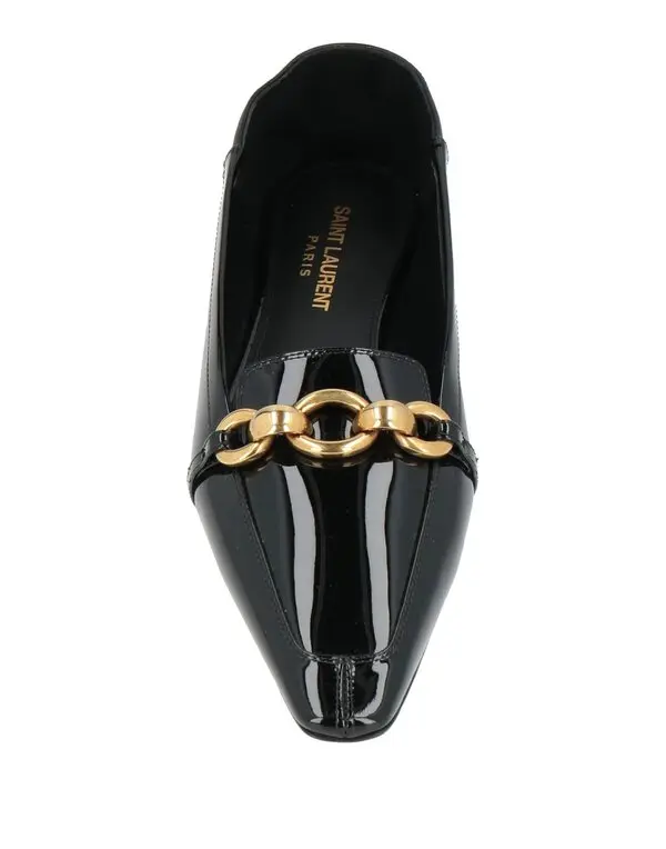 Saint Laurent Glossy Leather Loafers