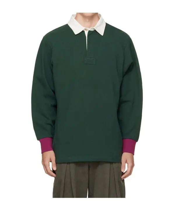 ENTIRE STUDIOS Button-front Long-sleeve Polo Shirt