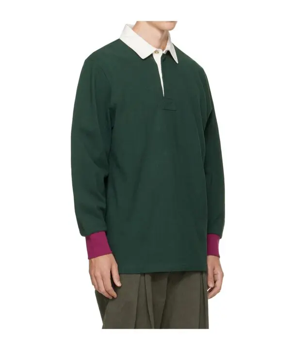 ENTIRE STUDIOS Button-front Long-sleeve Polo Shirt