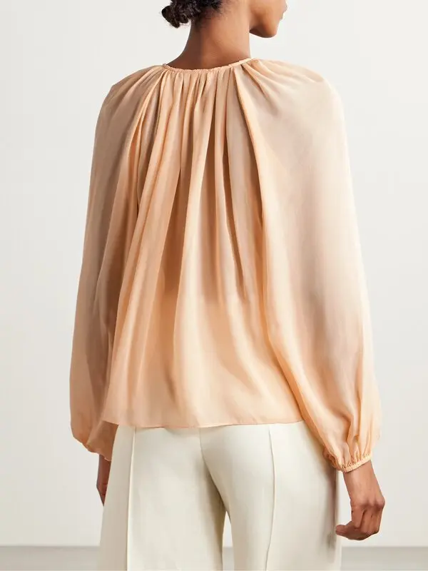 Ulla Johnson Chiffon Long-sleeve Shirt