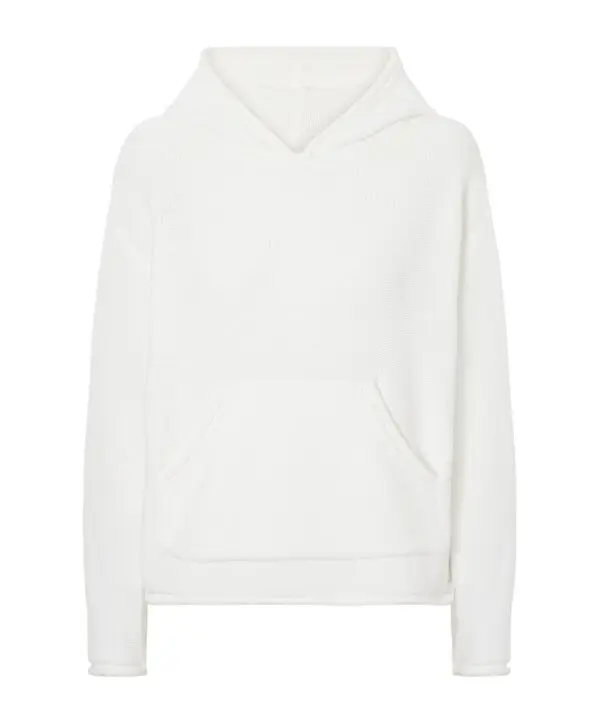 LESET Mae Open-knit Cotton-blend Hoodie