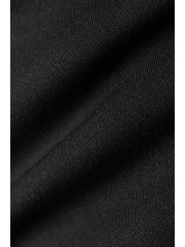LESET Cropped Stretch-ponte Top