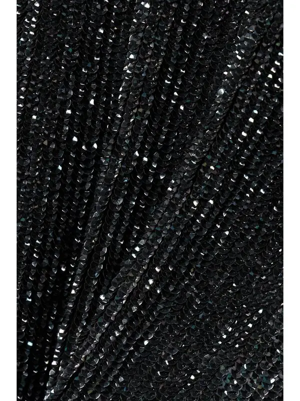 Retrofete Sequin Halter Mini Dress