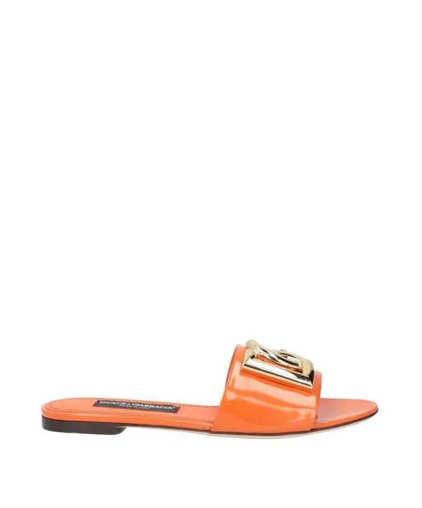 Dolce & Gabbana Minimalist Patent Leather Slides